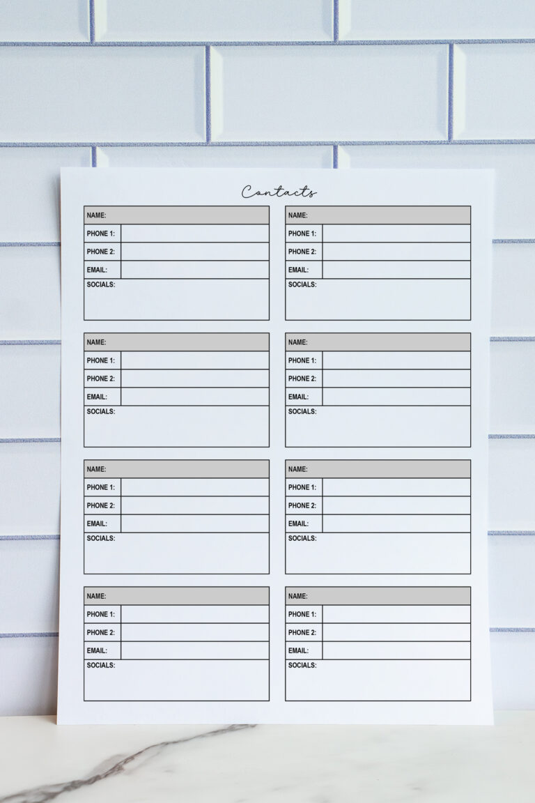 Free-Printable-Contact-List-Example-8 - Mom Envy
