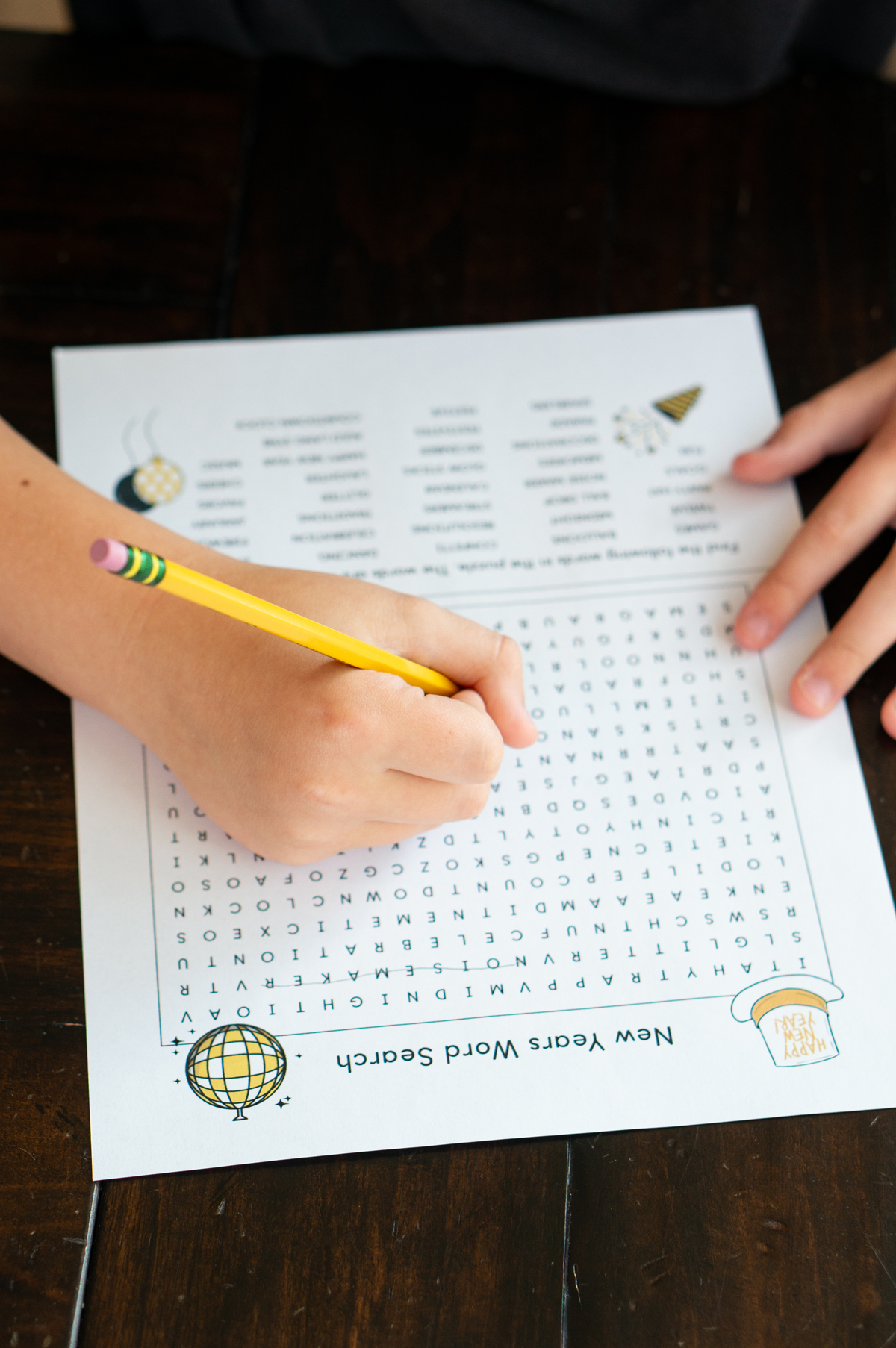 Free New Years Word Search Printable Set | 3 Levels