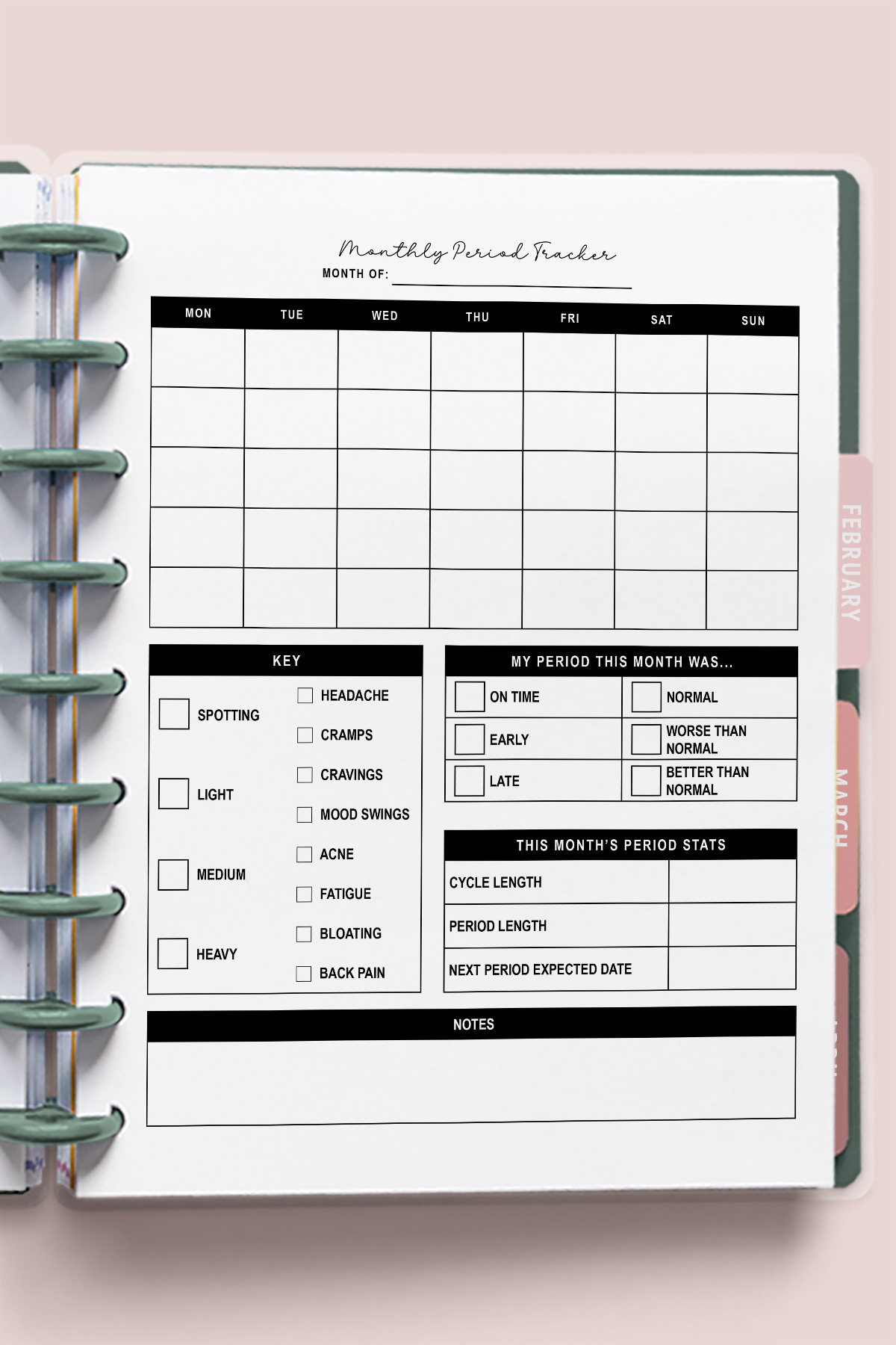 free-printable-period-tracker-example-1 - Mom Envy