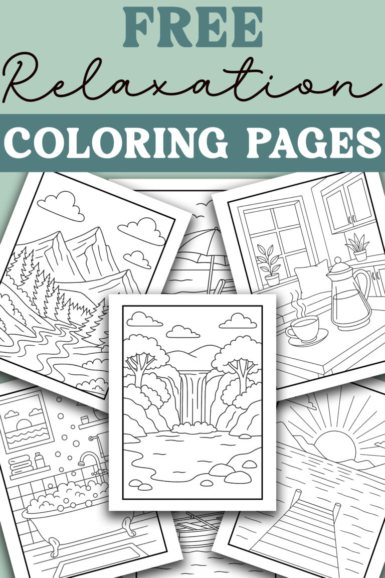 Free Relaxation Coloring Pages for Adults | Printable